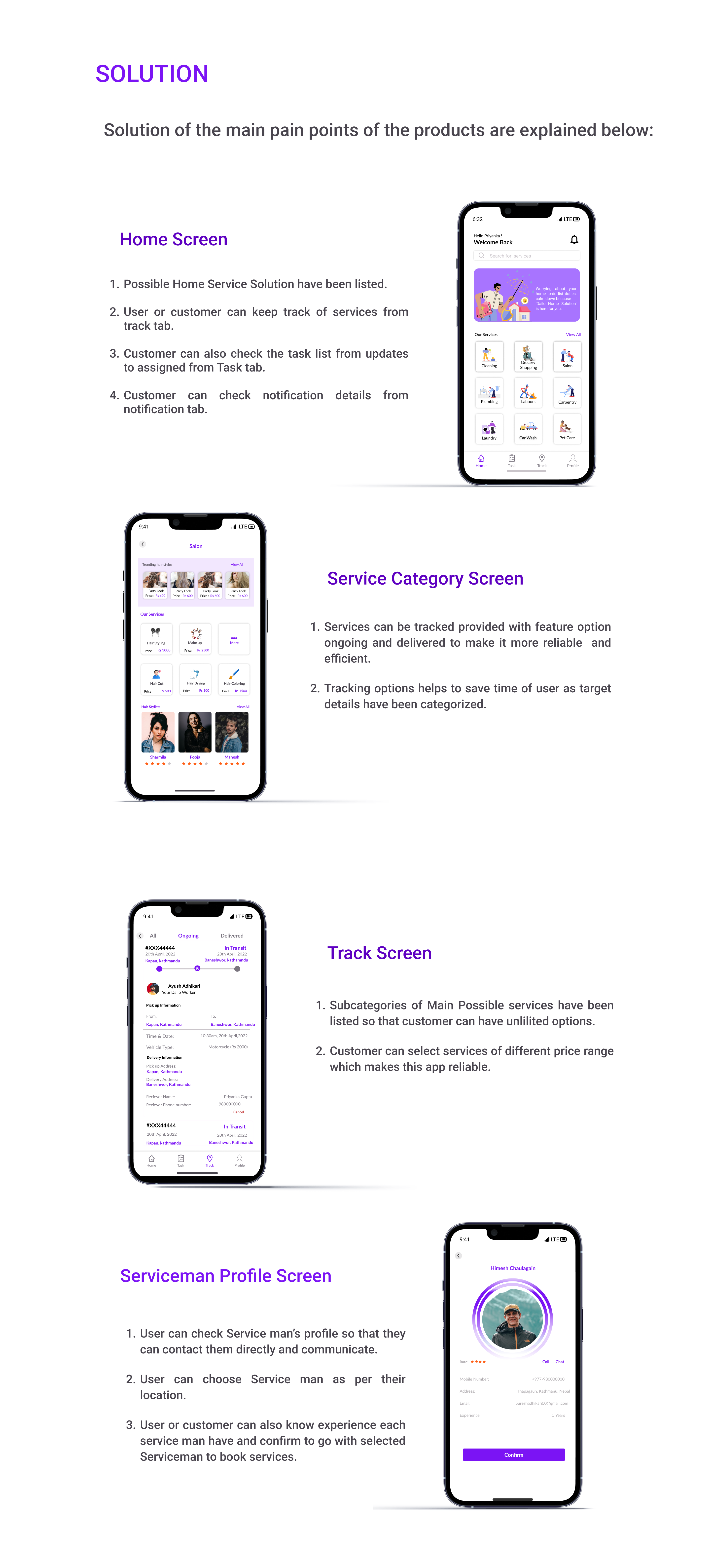Home Service Solution Case Study by priyanka gupta on Dribbble