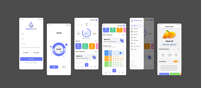 Pregnancy Mobile App UI by Matthew Mwesigwa on Dribbble