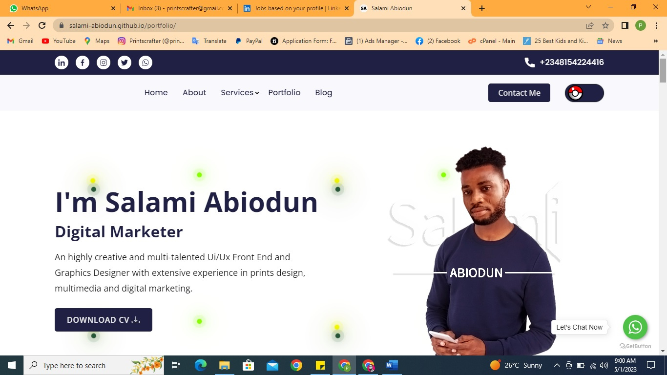 Portfolio Item by Salami Abiodun on Dribbble