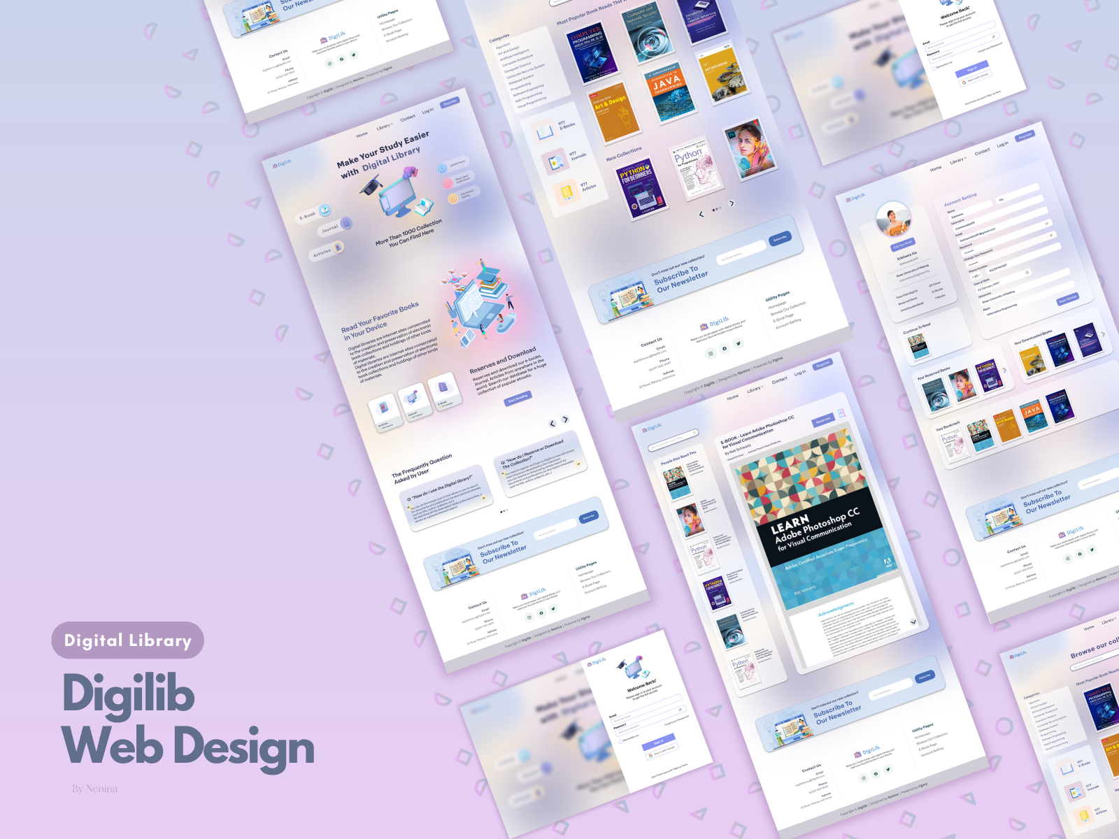 Digital Library Web Design by Neni Nur Aeni on Dribbble