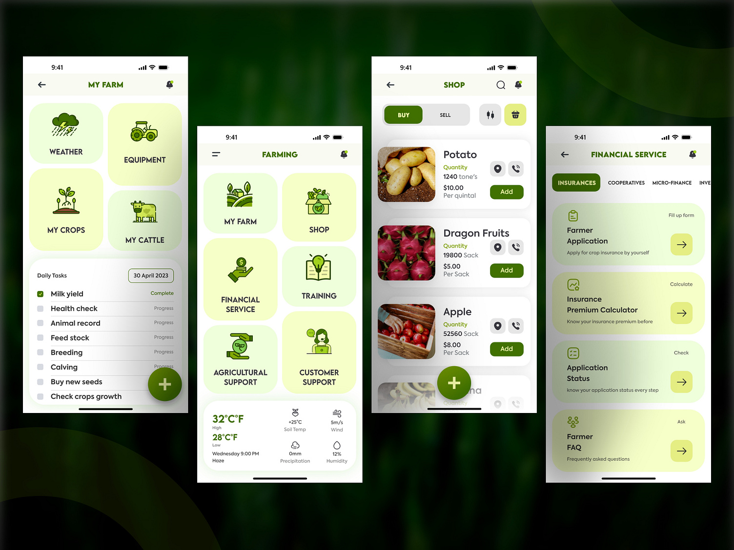 Farming App for iOS and Android by Debashish mondal on Dribbble