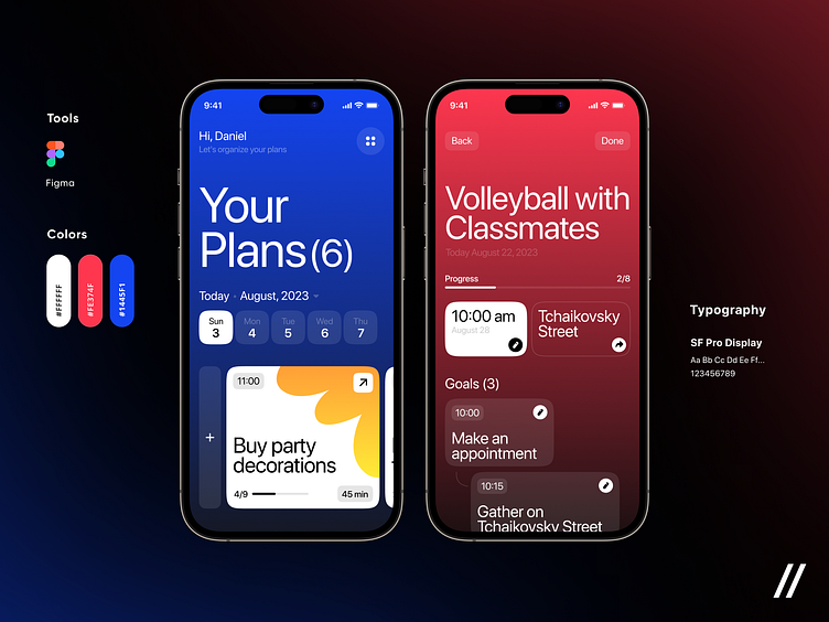 Planner Mobile IOS App by Purrweb UI/UX Agency on Dribbble