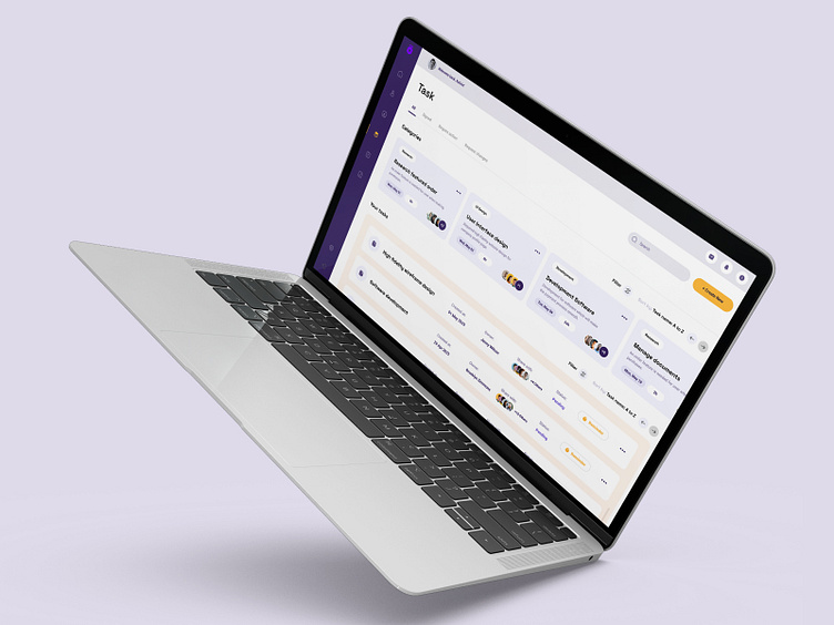Task management dashboard design concept by Keyur Payghode ️ on Dribbble