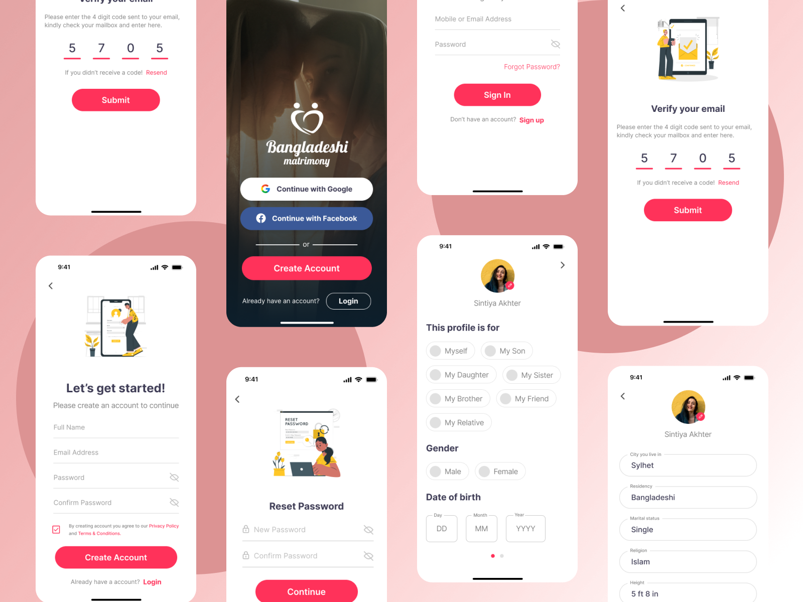 Matrimony Login And Sign Up Screen By Din Islam On Dribbble matrimony-login-and-sign-up-screen-by-din-islam-on-dribbble