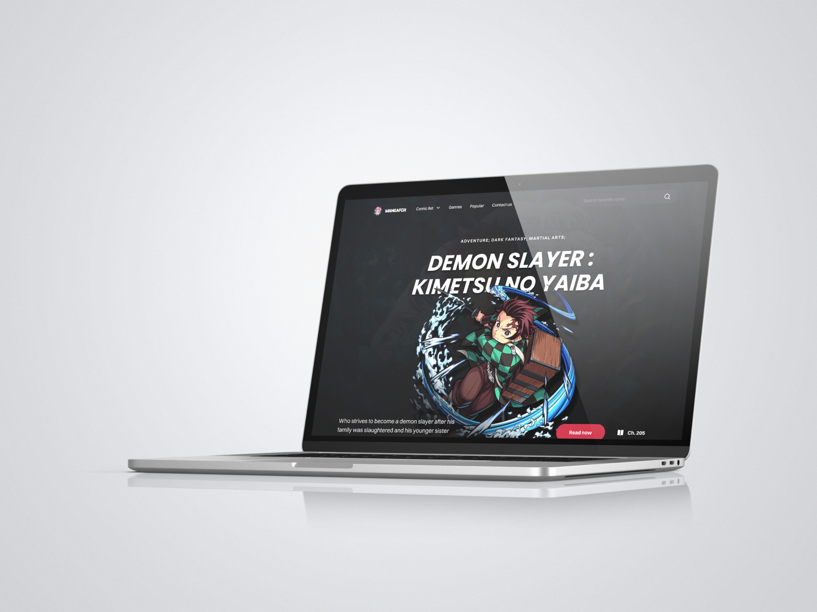 MangaFox - Manga / Comic Landingpages by Panda Design 🐼 on Dribbble