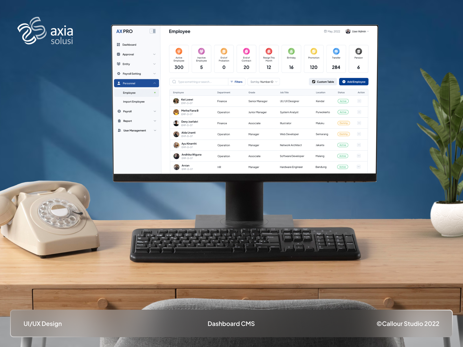 Axia CMS - Case Study by Rizal Gradian for Callour Studio on Dribbble