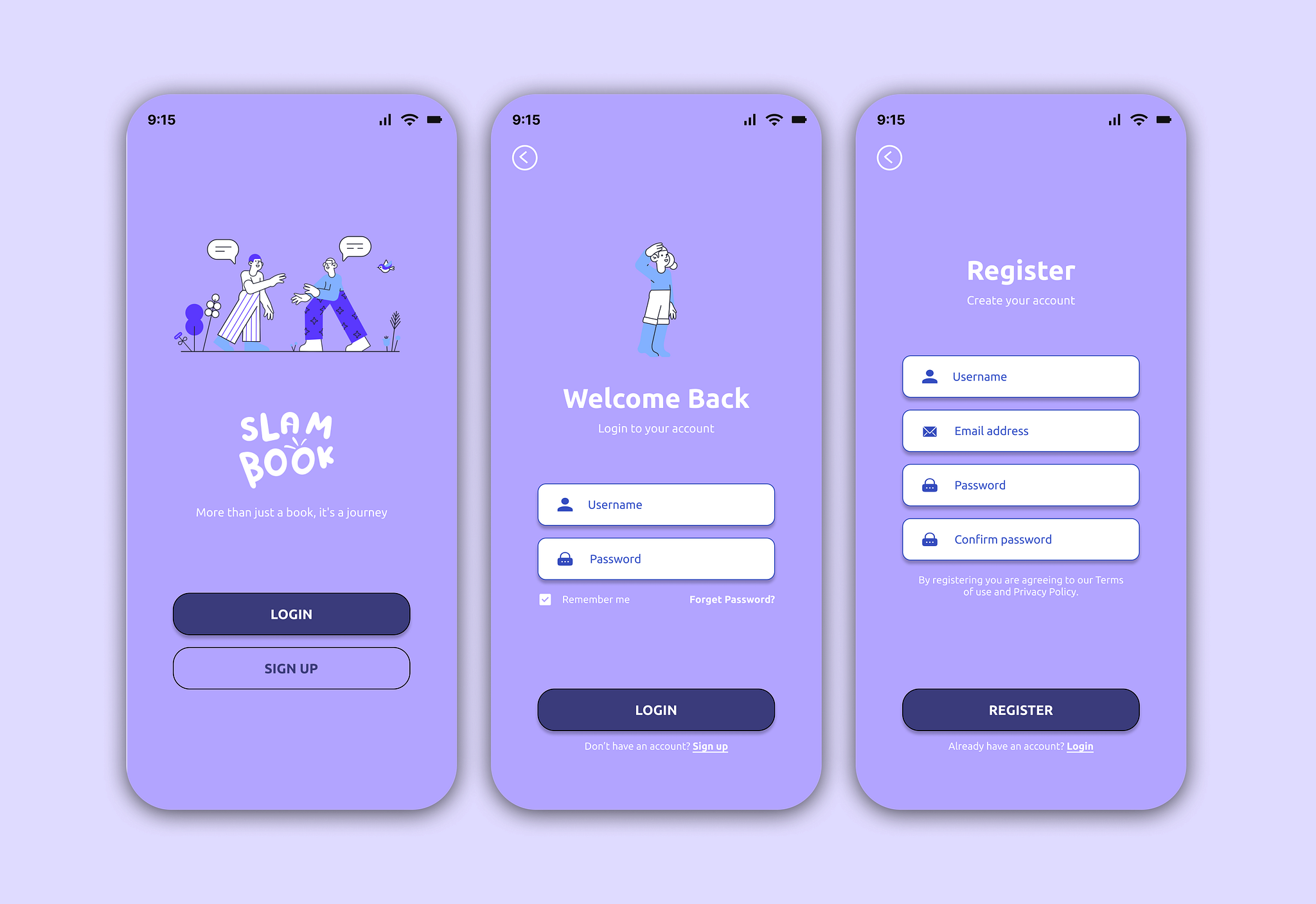 MObile app Login page by Rashi Shishodia on Dribbble