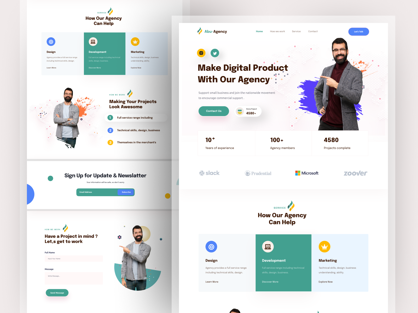 Studio Website Design: Marketing landing web page, site designer by Abu ...