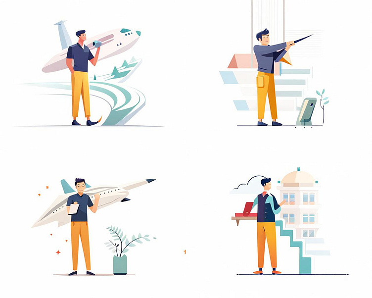 2d Illustration for mobile app. by Joy Paul for Pixeleton on Dribbble