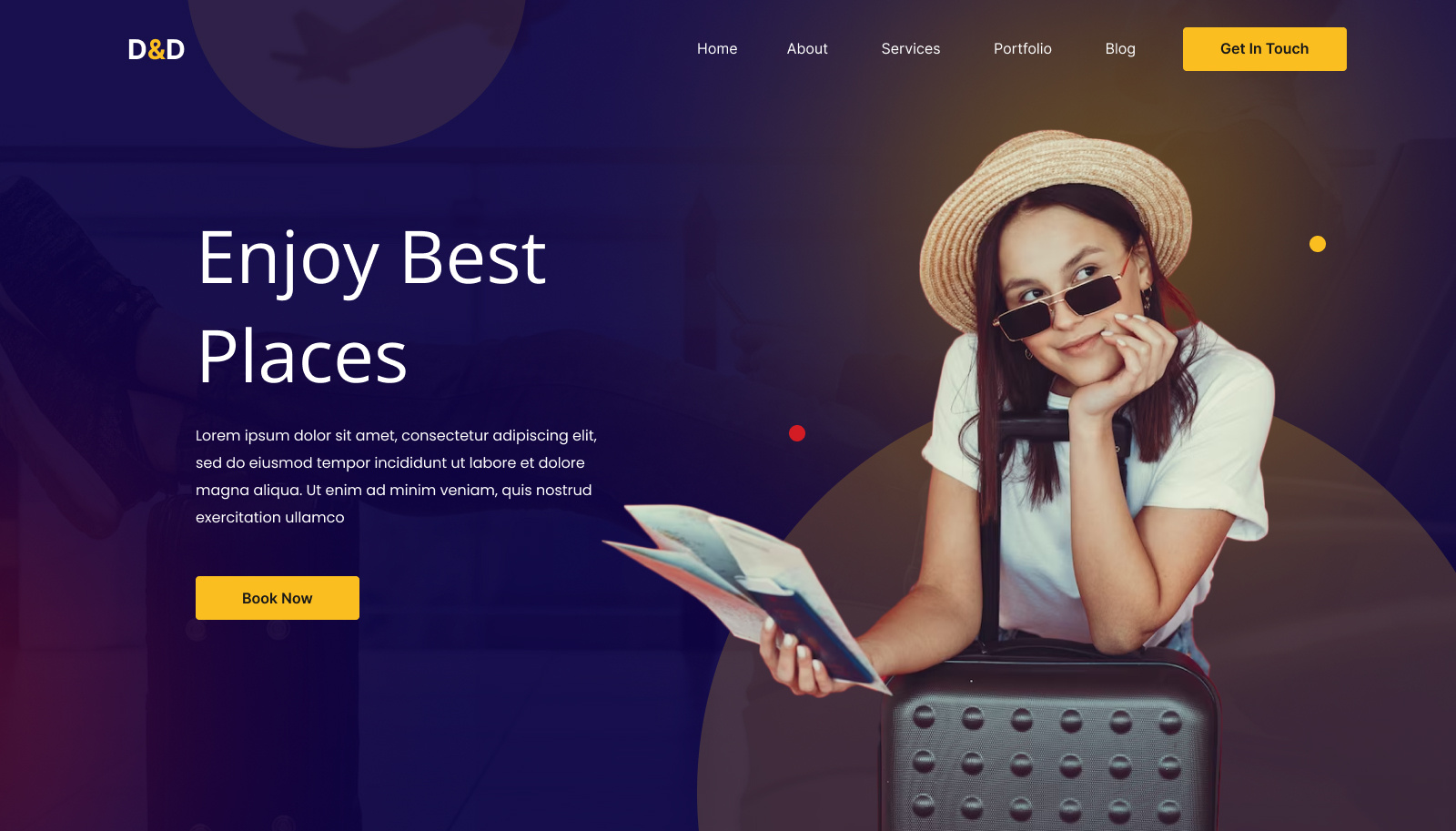 Website Design For Travel Agency by Hemant Lodhi on Dribbble