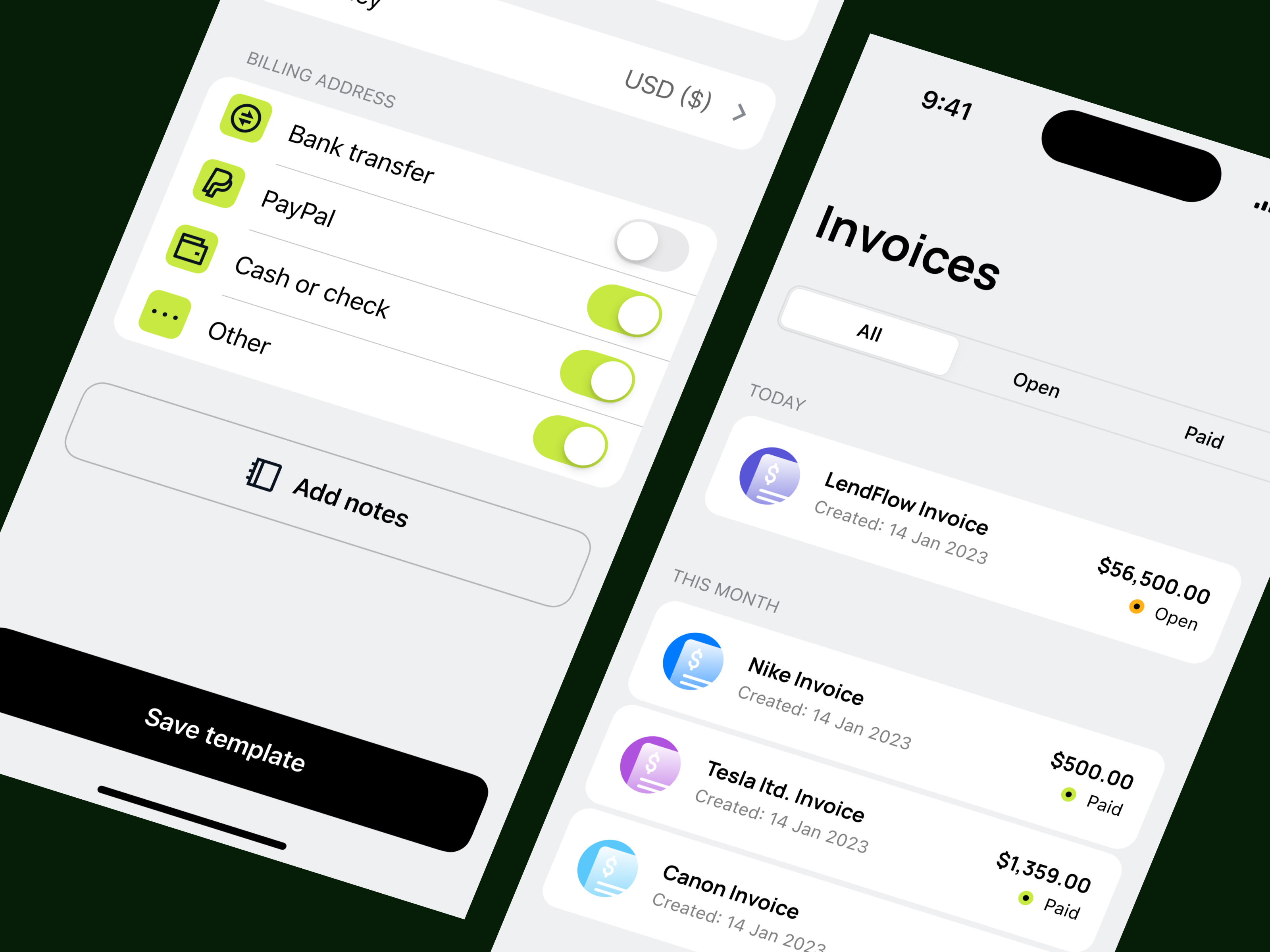 InvoiceMaker - Mobile App Design by Artem Kovalenko for Glow - UI/UX ...