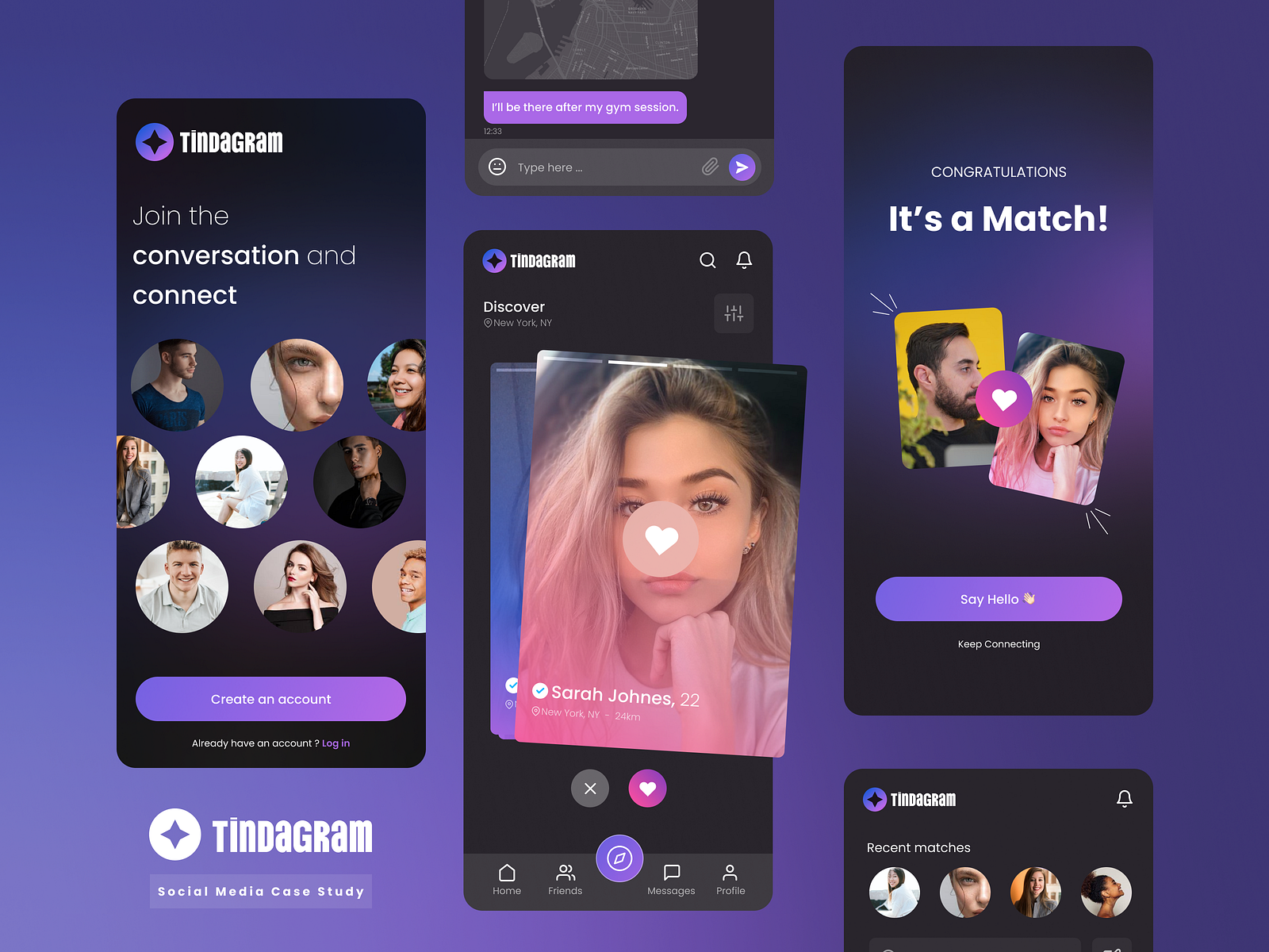 Social Media - Dating App Design | Tindagram by Ali Barin for D Agency ...
