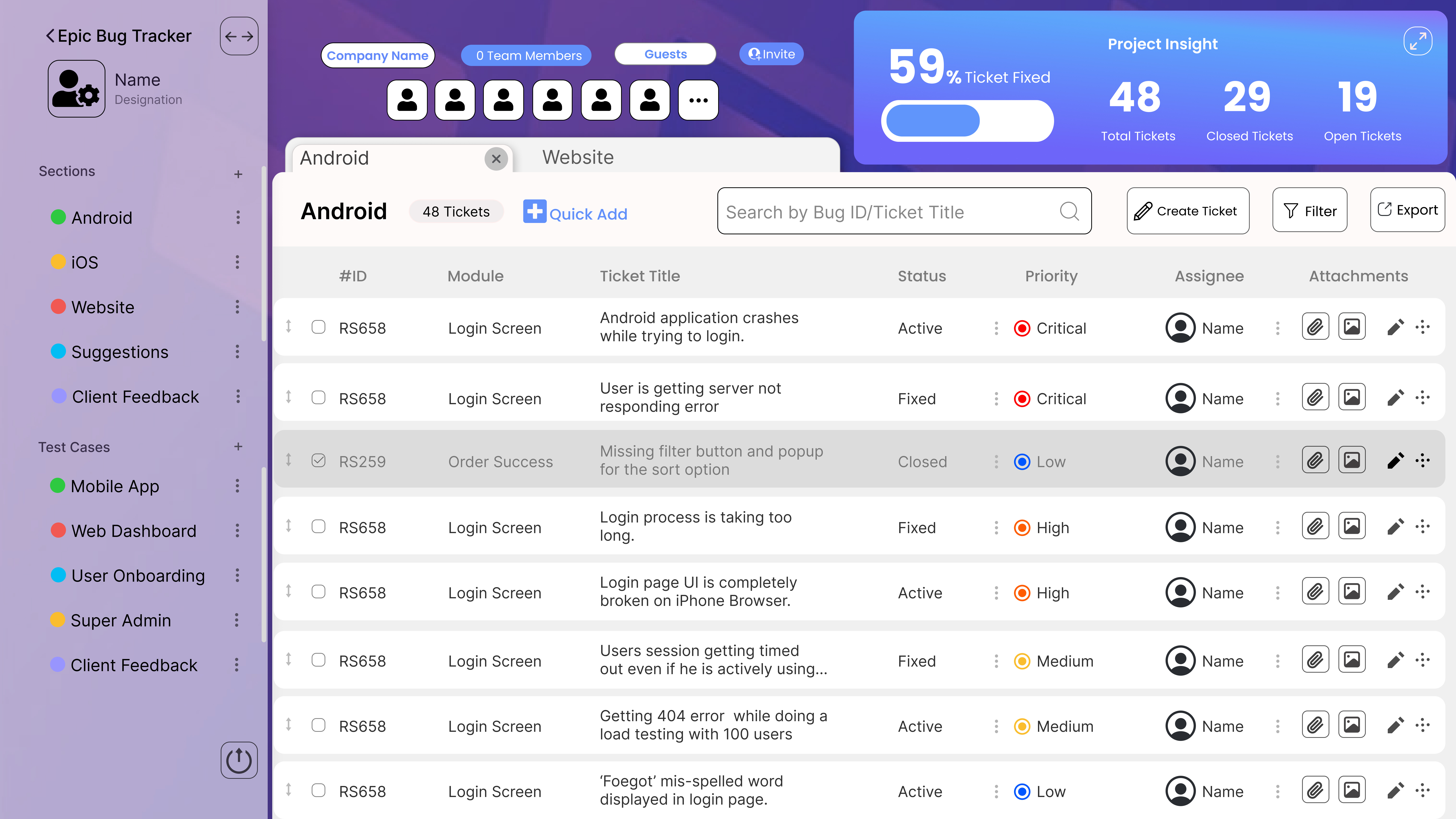 Browse thousands of Bug Tracker images for design inspiration | Dribbble