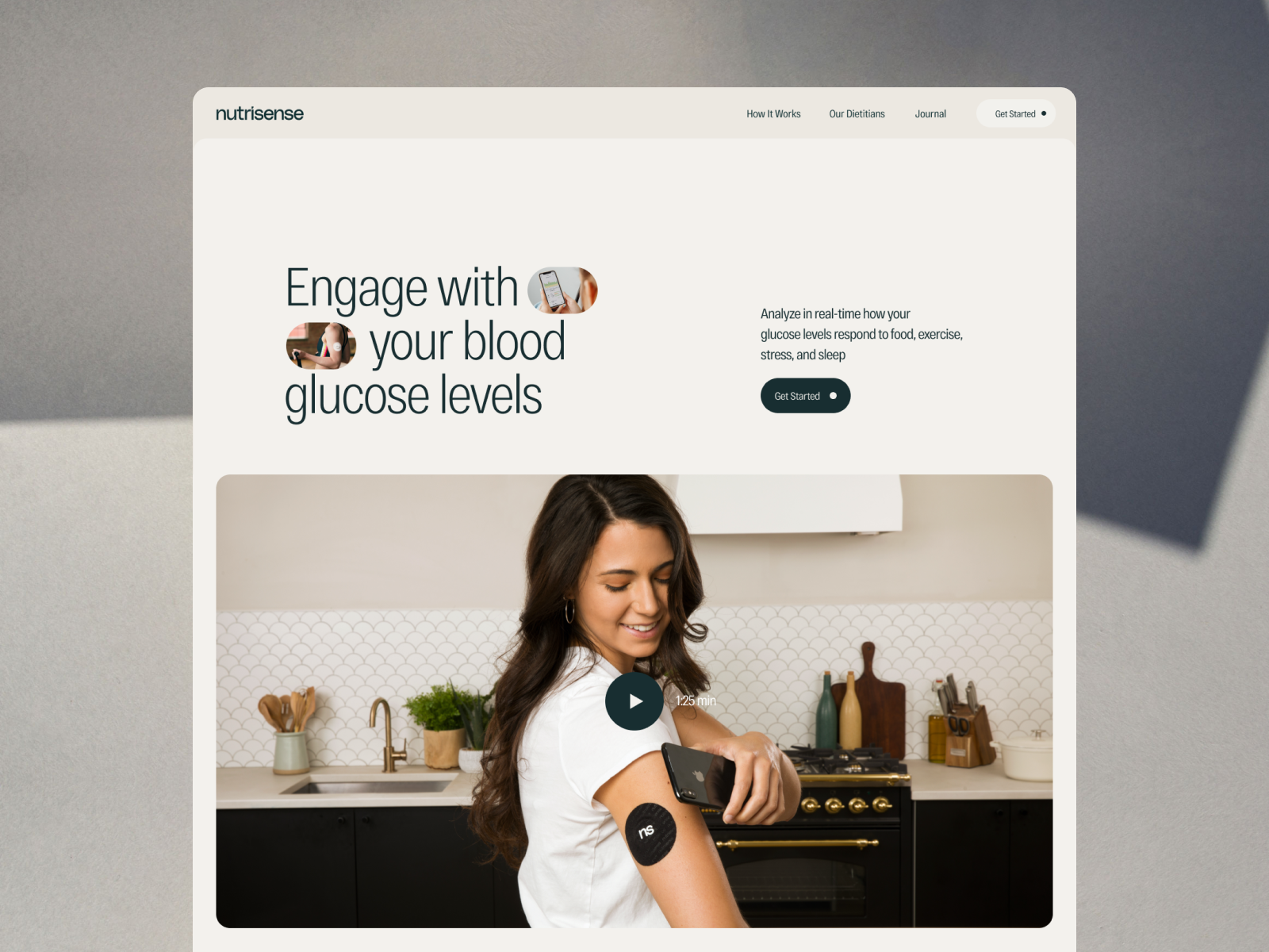 Nutrisense by Taras Bondarenko on Dribbble