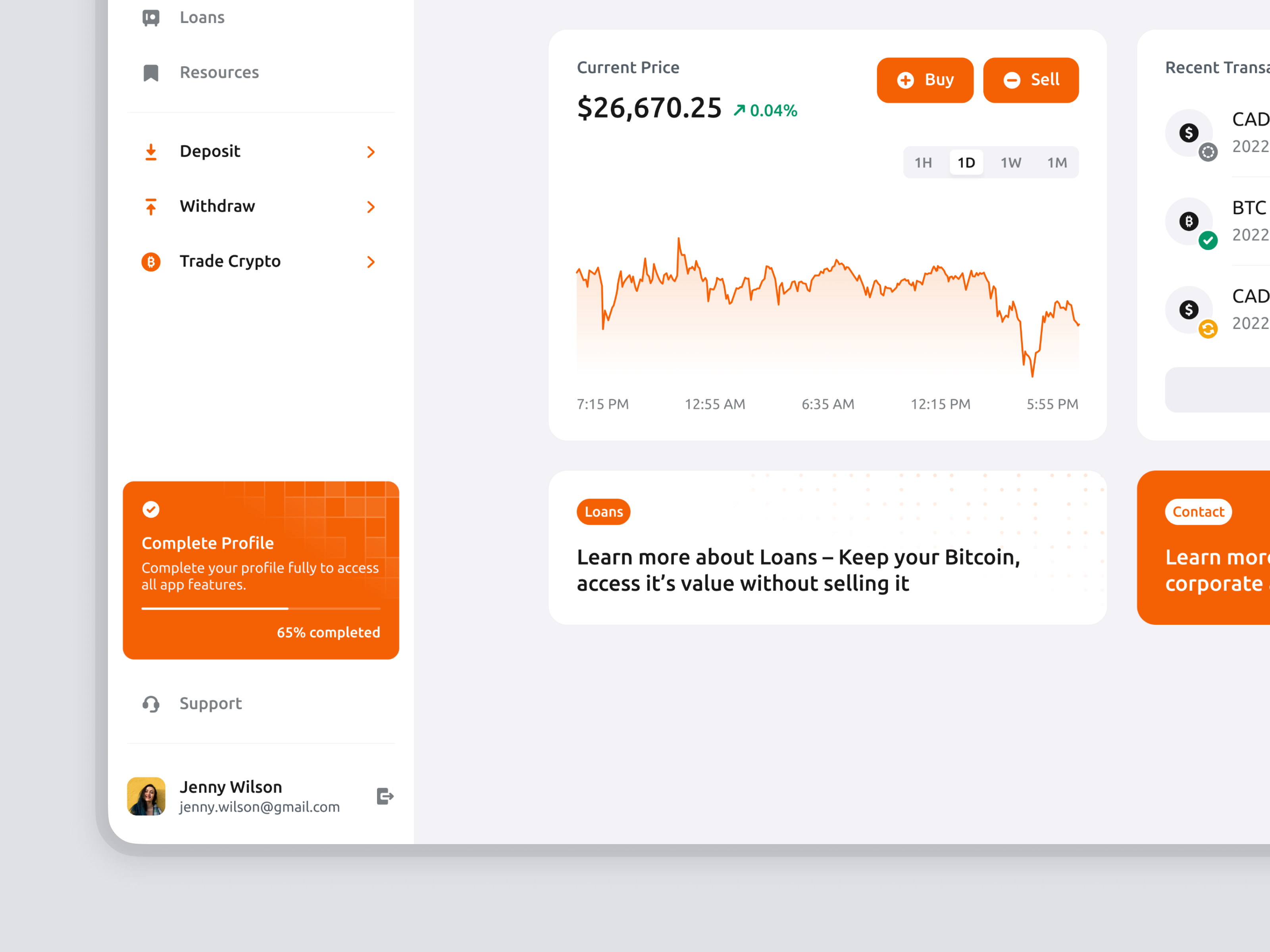1Bitcoin – Desktop screens by Luka Bendic for Profico on Dribbble