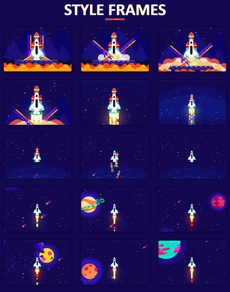 Rocket Launch Animation by Purple Pie Studios on Dribbble