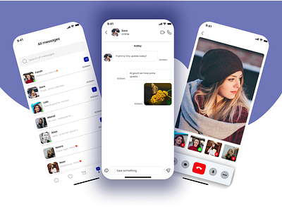 Mobile Chat UI by Ameera abo alouf on Dribbble