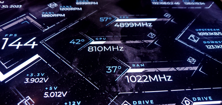 Europa - AIDA64 Sensor Panel by Matthew Almand on Dribbble