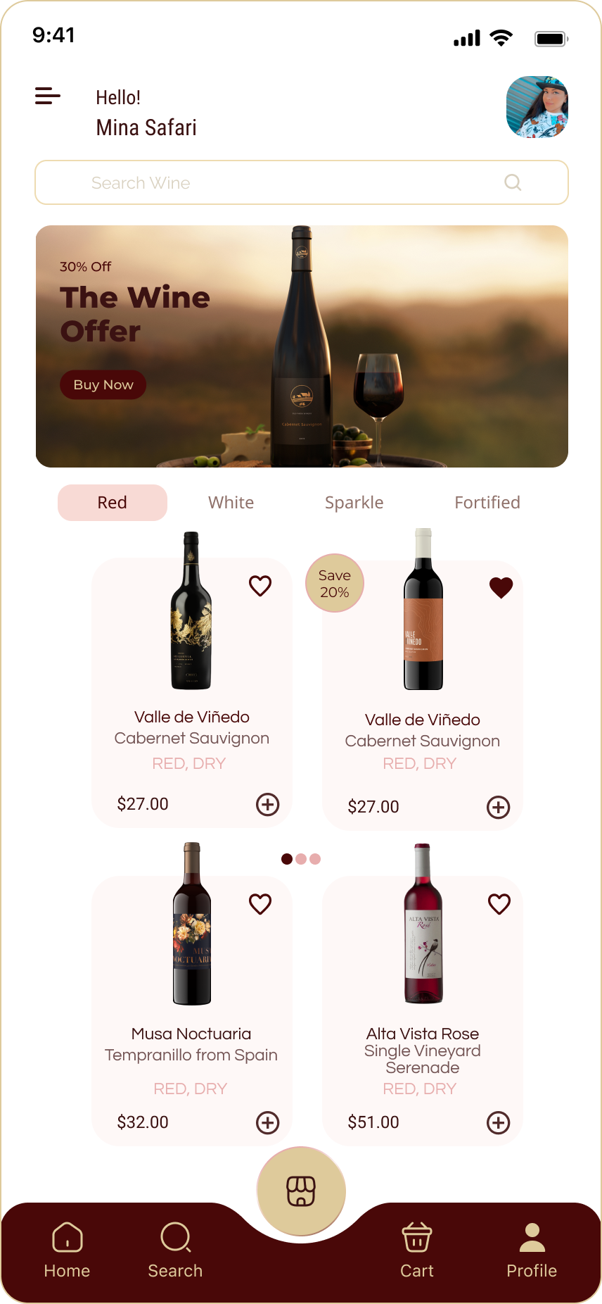 Wine App Design/App by Mina on Dribbble