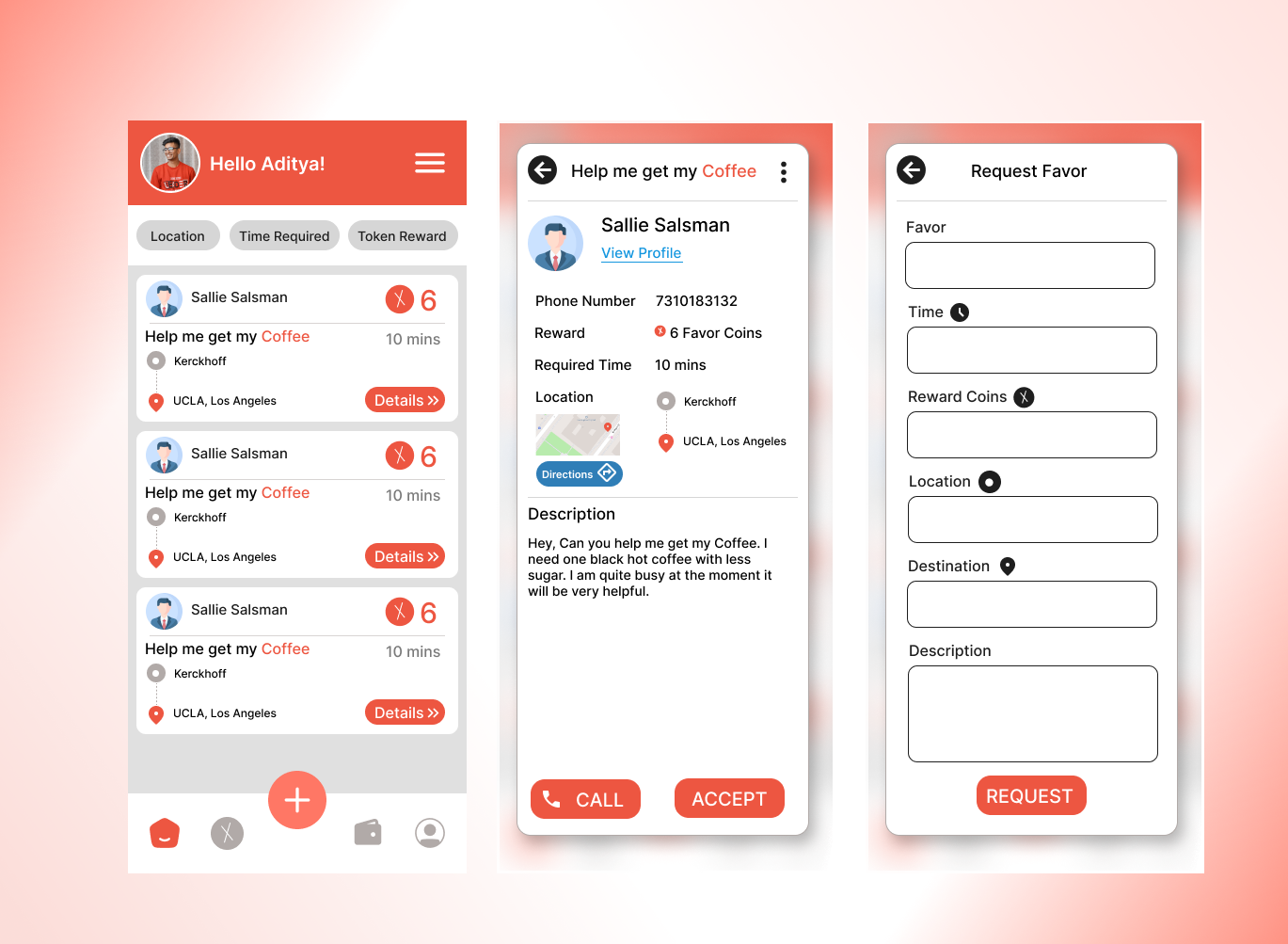 Favour App Design by ADITYA RUHELA on Dribbble