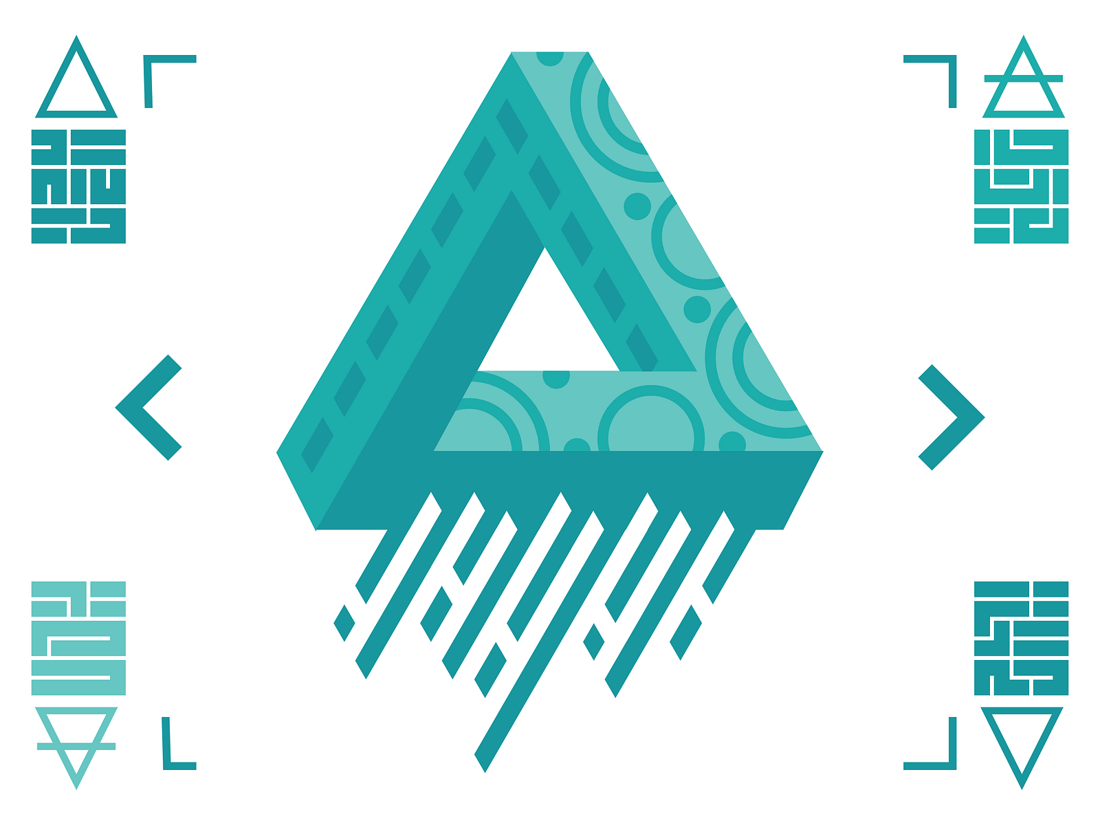 Impossible Elemental Triangle by Kento Neko on Dribbble