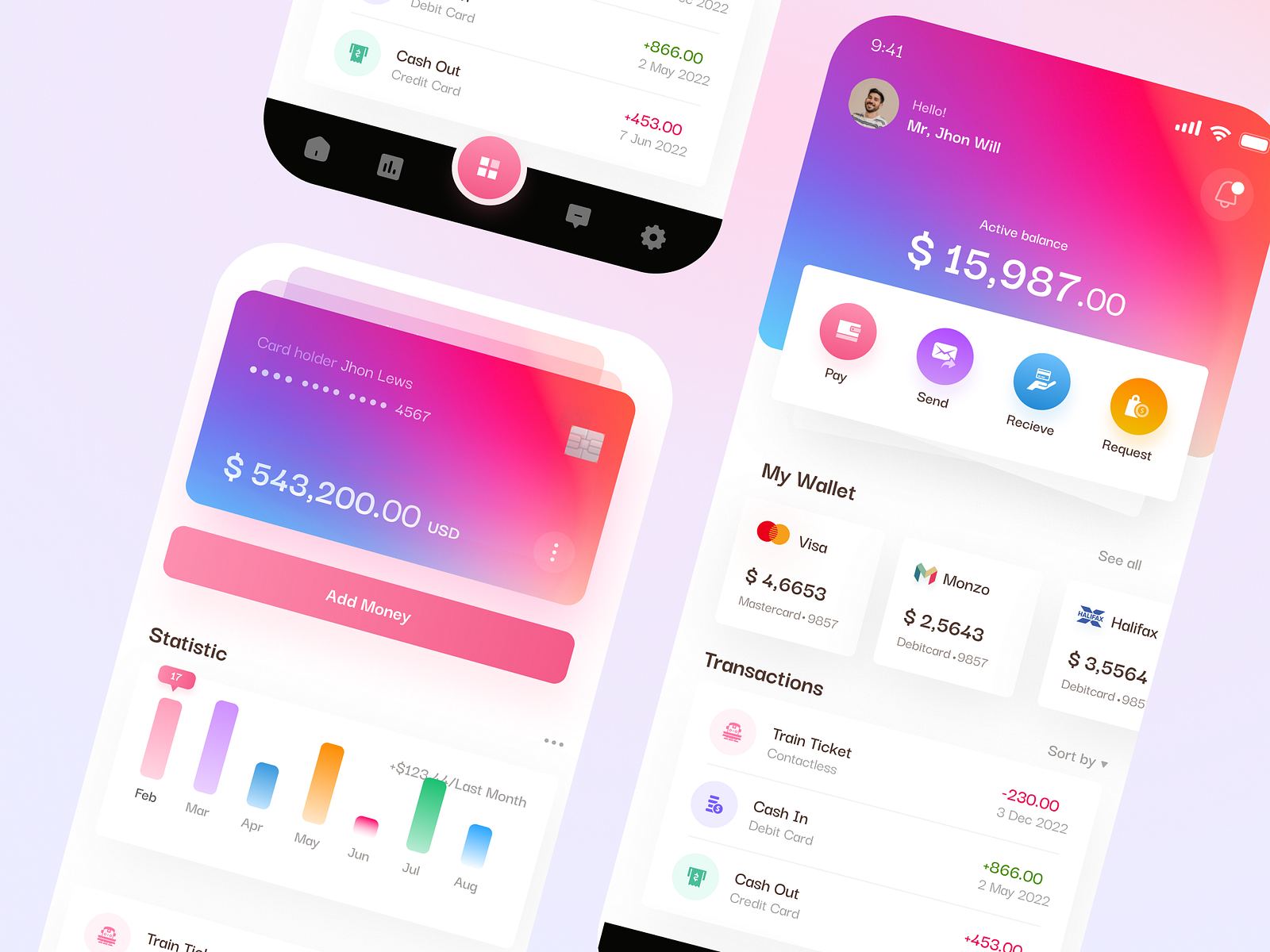 Digital Wallet Mobile App design by AL Farabi on Dribbble