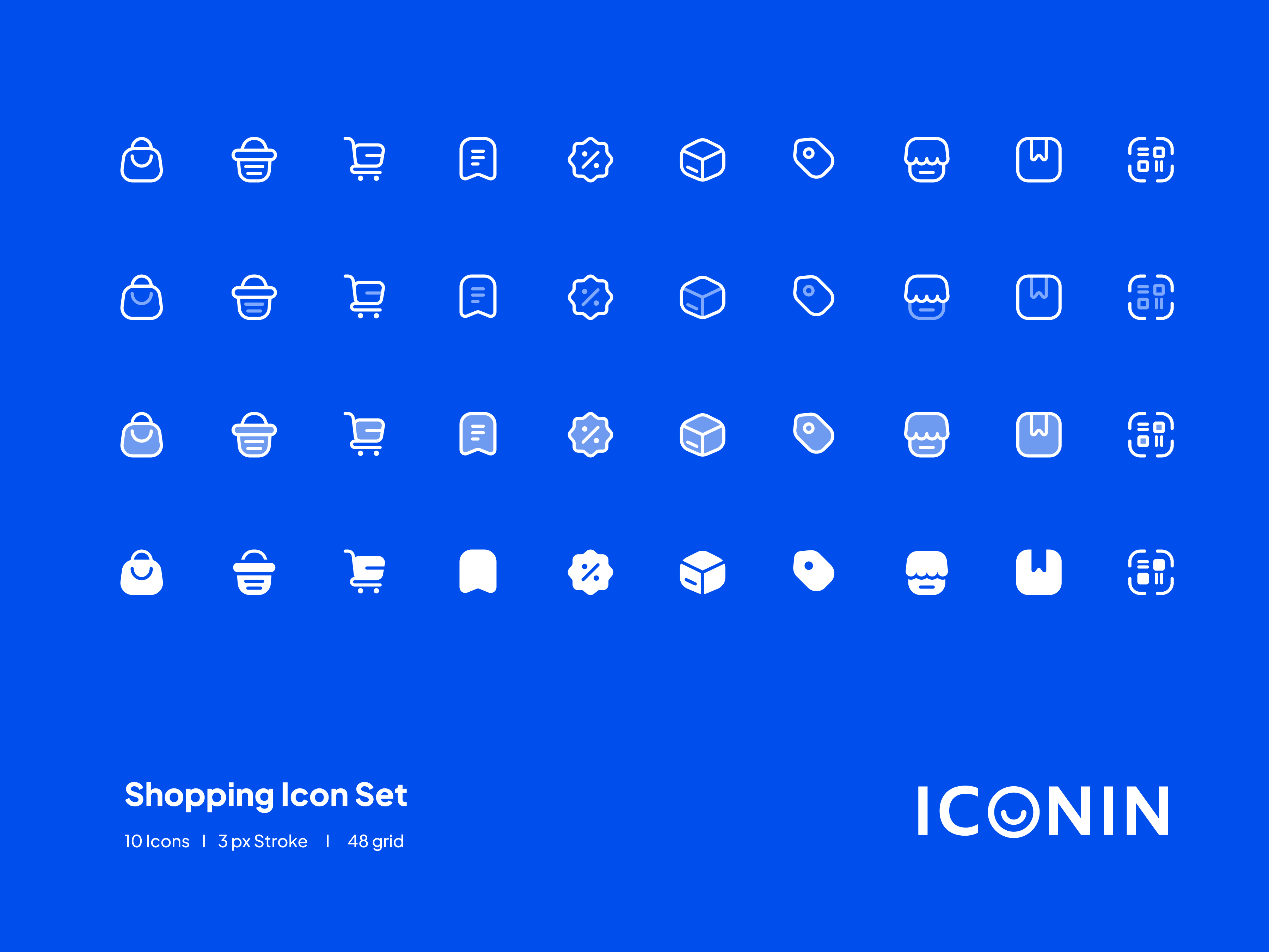 Iconin : Shopping Icon Set by Rizky Ramadhana 🌵 for Caraka on Dribbble