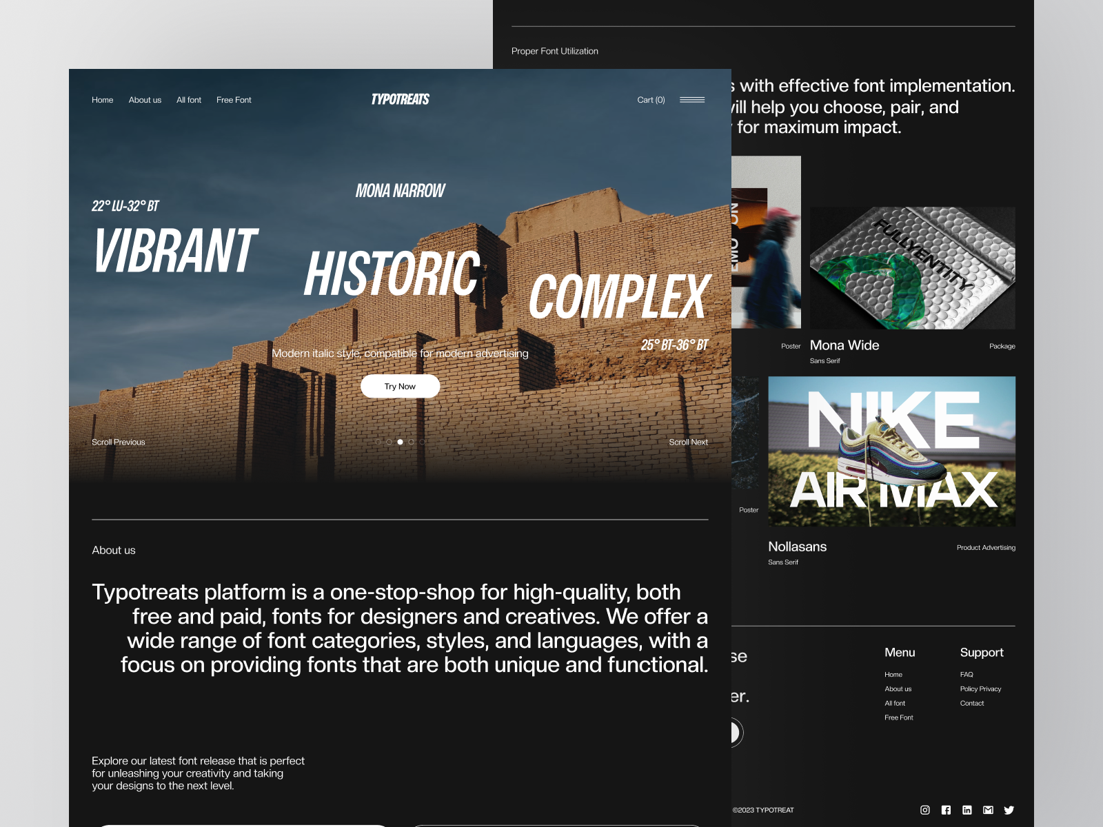 Typotreats - Font Marketplace Landing Page by Lil Dicky for Odama on Dribbble