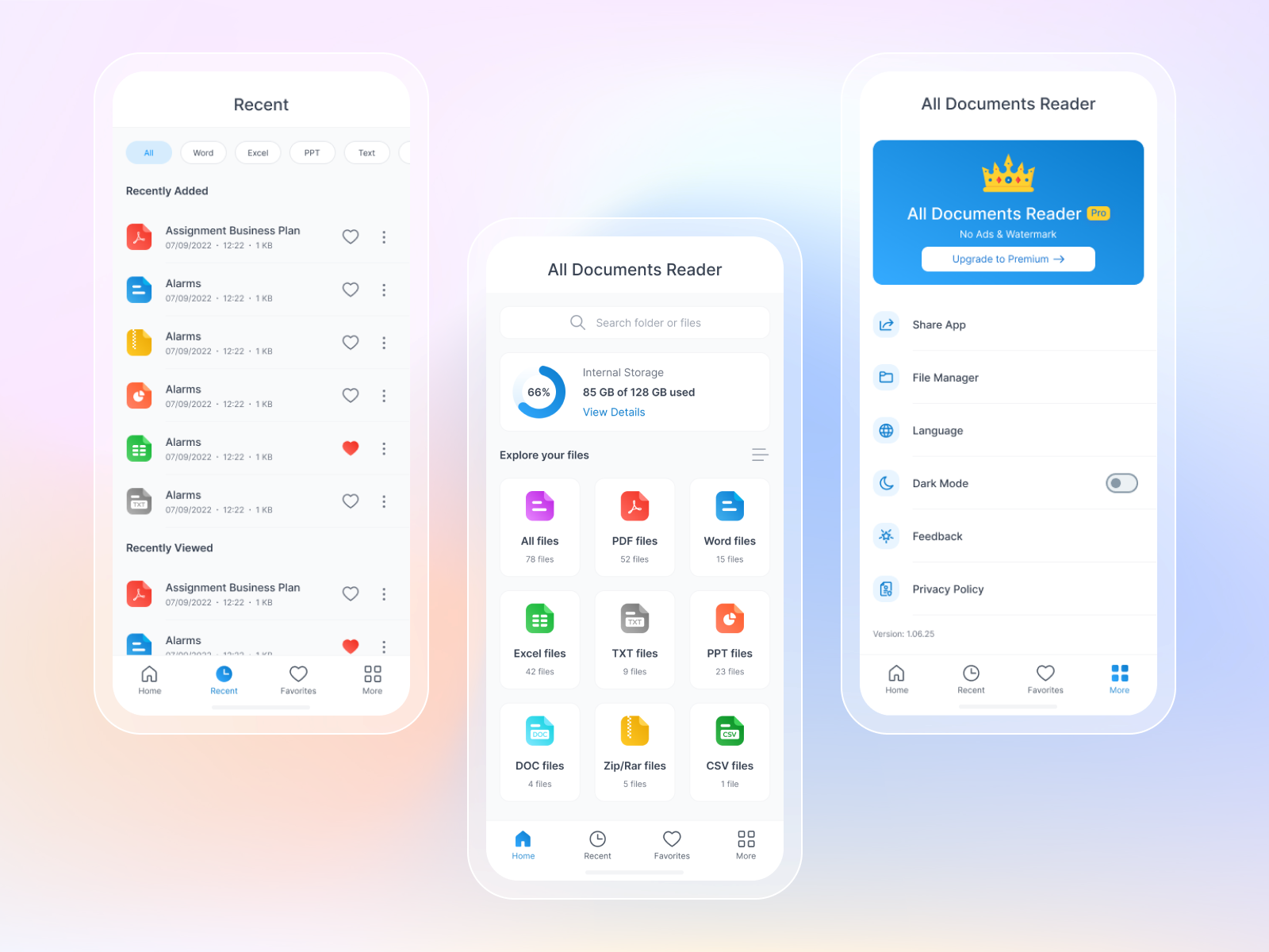 Documents Reader App by Hamxa on Dribbble