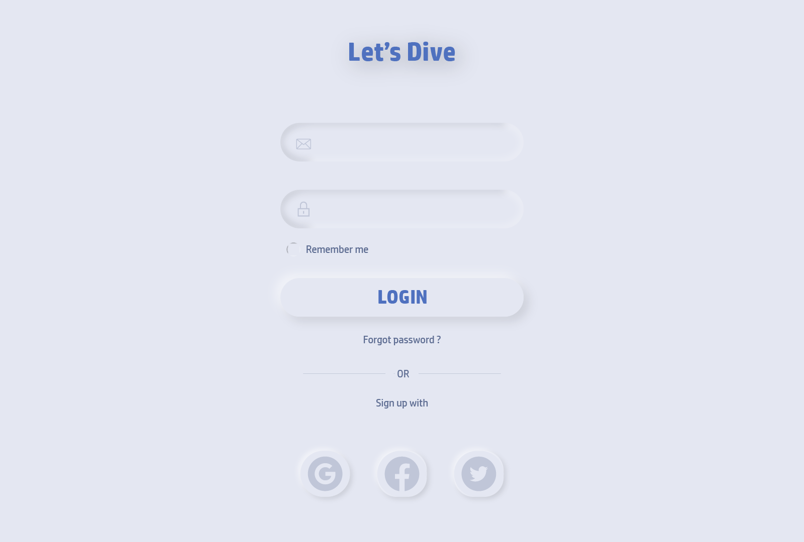 Sign Up Page With Neomorphism Effect By Krati Surana On Dribbble