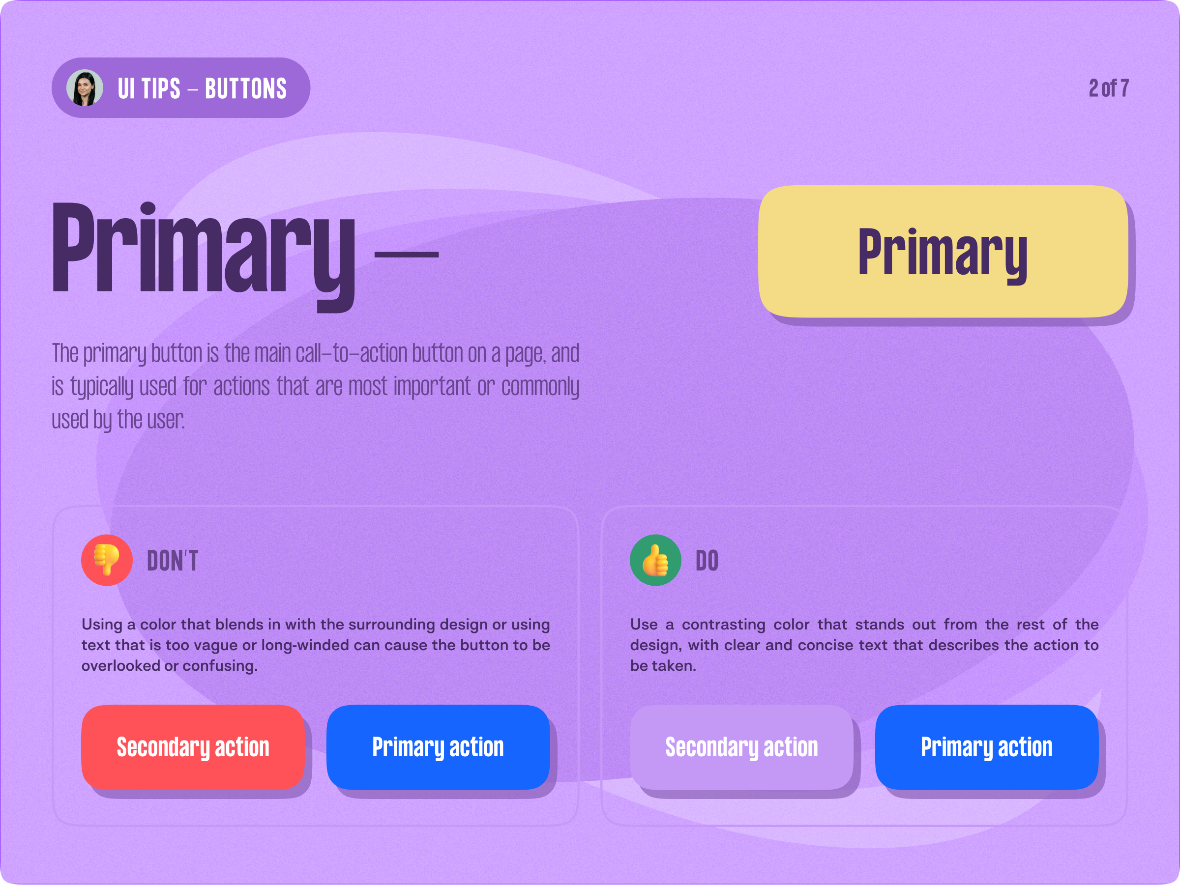 UI Tips – Main types of Buttons by Olena Synianska for Gotoinc on Dribbble