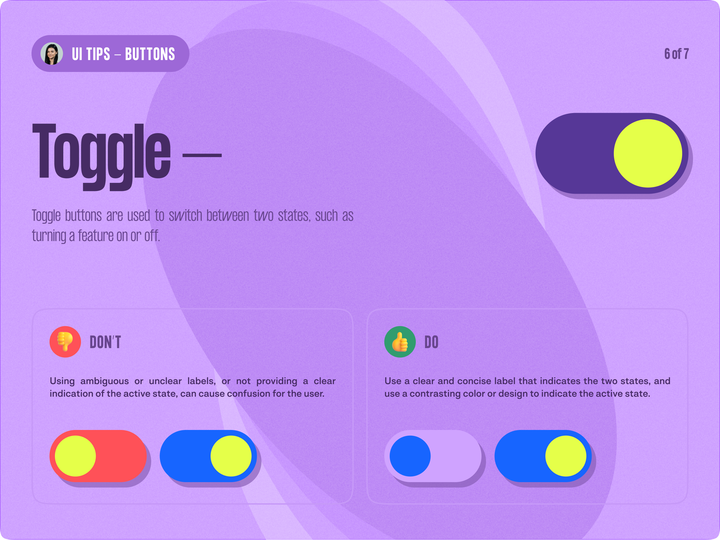 UI Tips – Main types of Buttons by Olena Synianska for Gotoinc on Dribbble