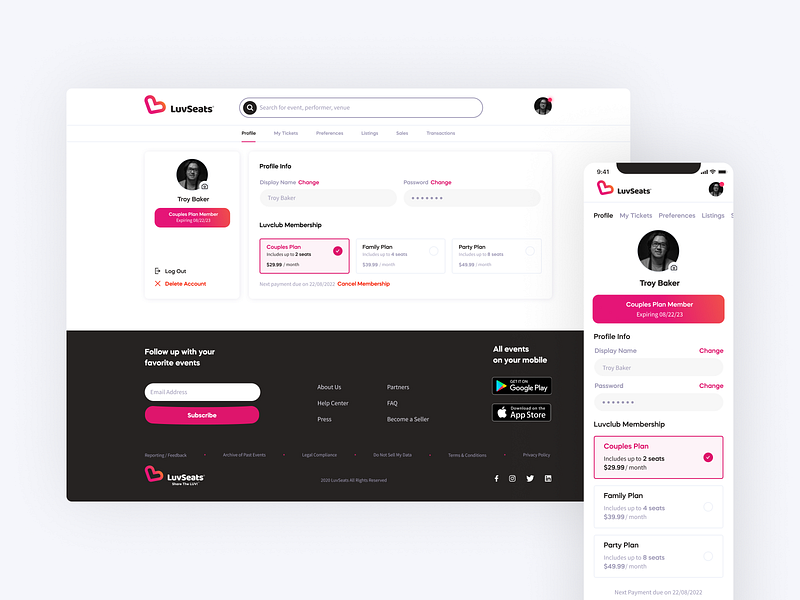 Mobile User Profile designs, themes, templates and downloadable graphic ...