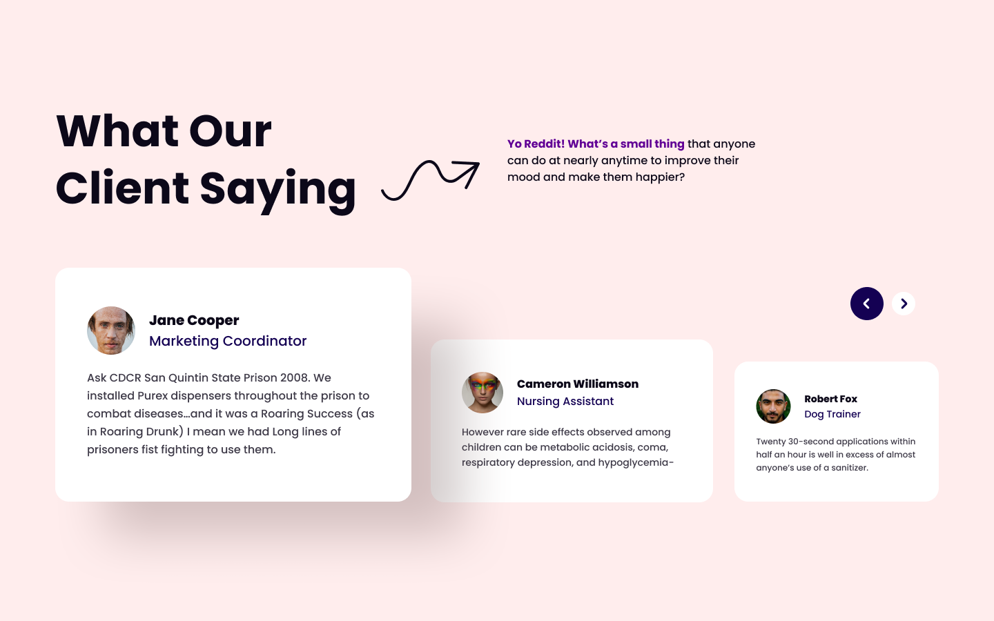 3 Testimonial Templates | Figma | Download by Serj Mikey on Dribbble