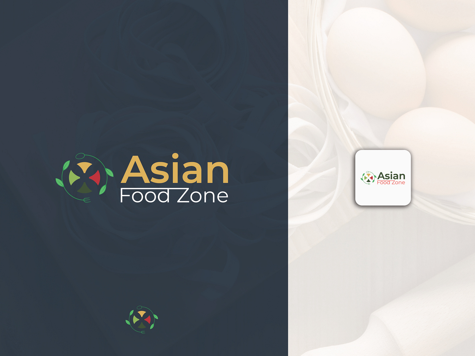 Asian food logo design by Rokonuzzaman on Dribbble