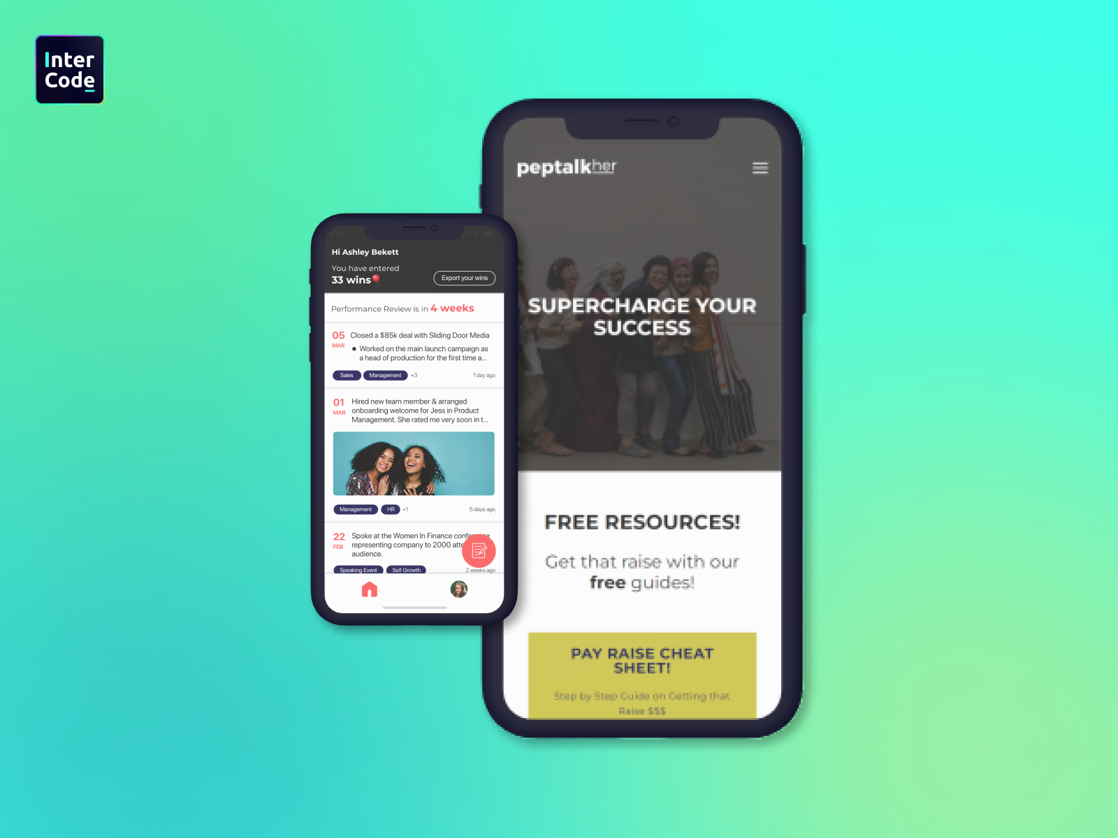 PepTalkHer Mobile App by InterCode on Dribbble