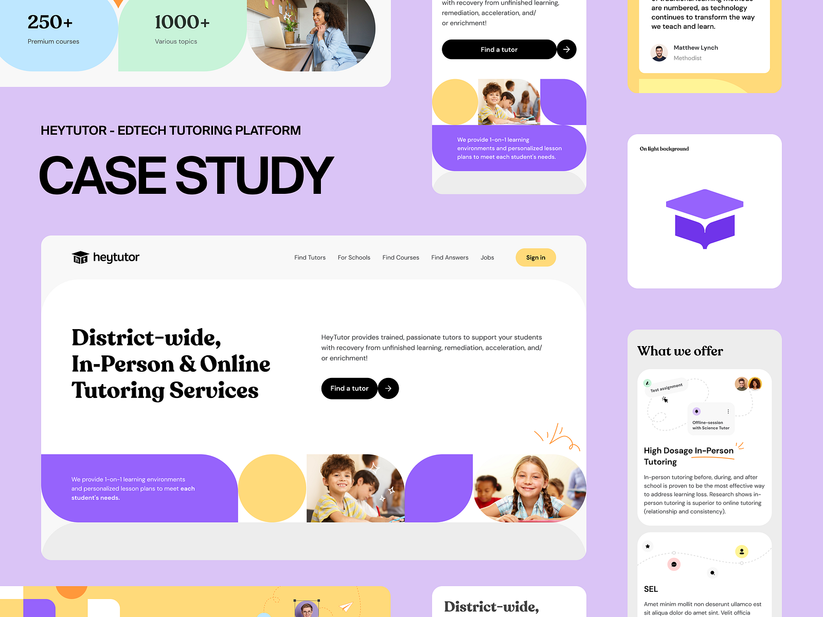 HeyTutor Case Study by Halo Projects for HALO LAB on Dribbble