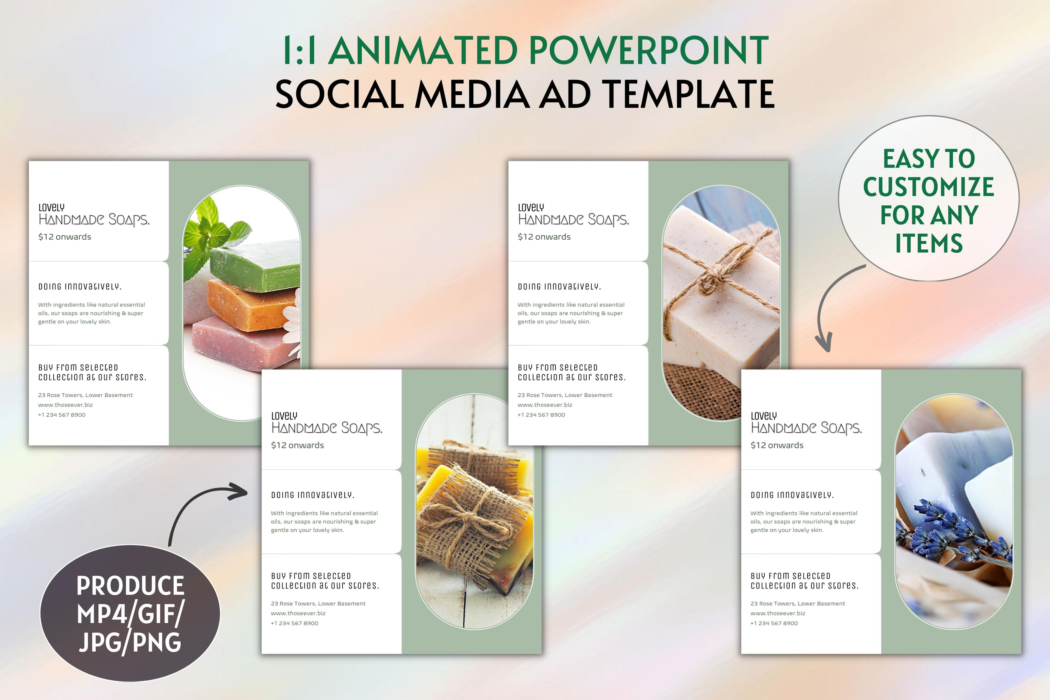 Instagram Ads template for Handmade Soaps for Gifts by Partha ...