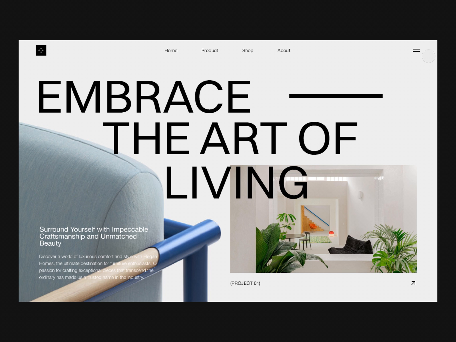 Furniture Website Opening Animation by Zared on Dribbble
