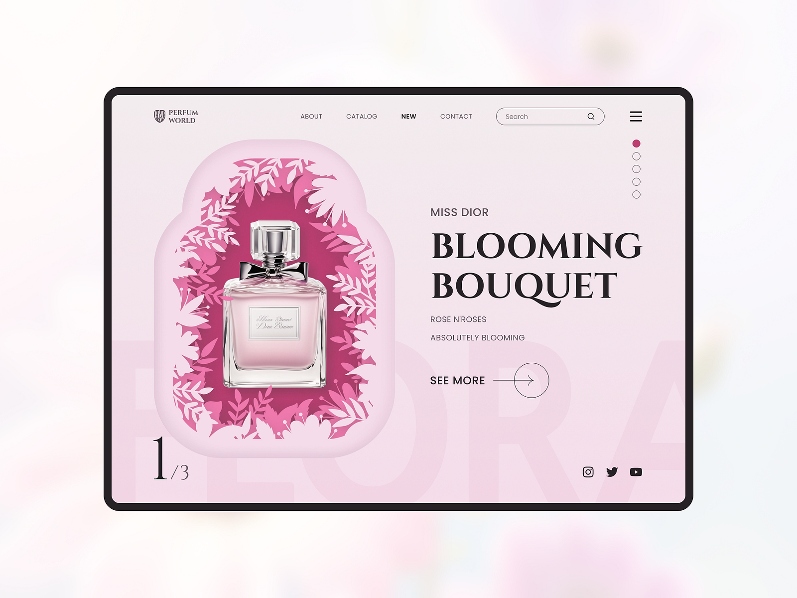 Perfume shop website by Ekaterina Burykina on Dribbble