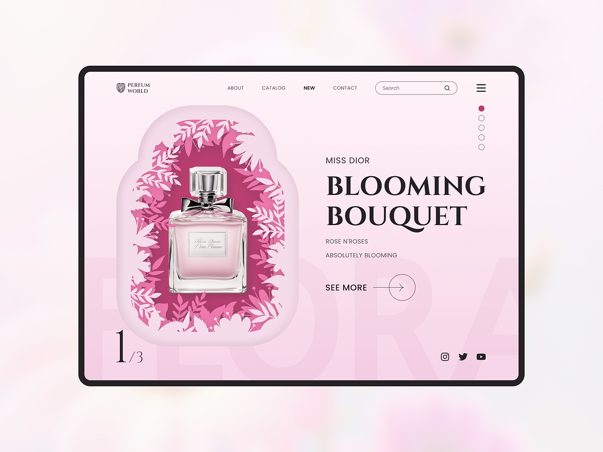 Perfume shop website by Ekaterina Burykina on Dribbble