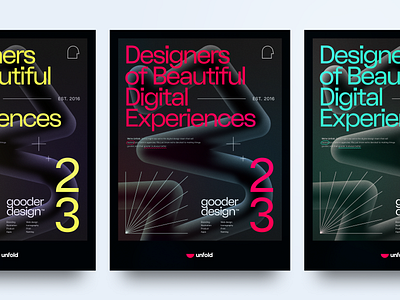 Poster Design Concept by Phil Goodwin for Unfold on Dribbble