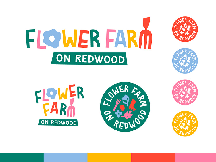 Flower Farm Gardening Logo Suite by Alex Pesak on Dribbble