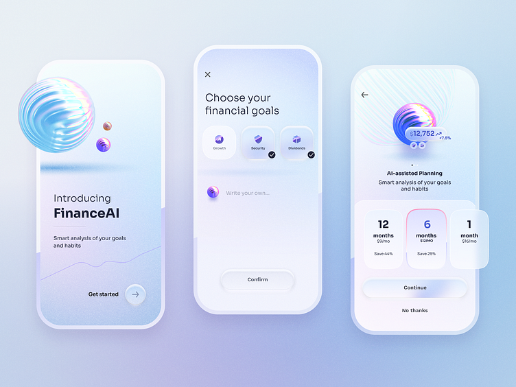 AI-Powered Finance App Design by Gareth Johnson on Dribbble