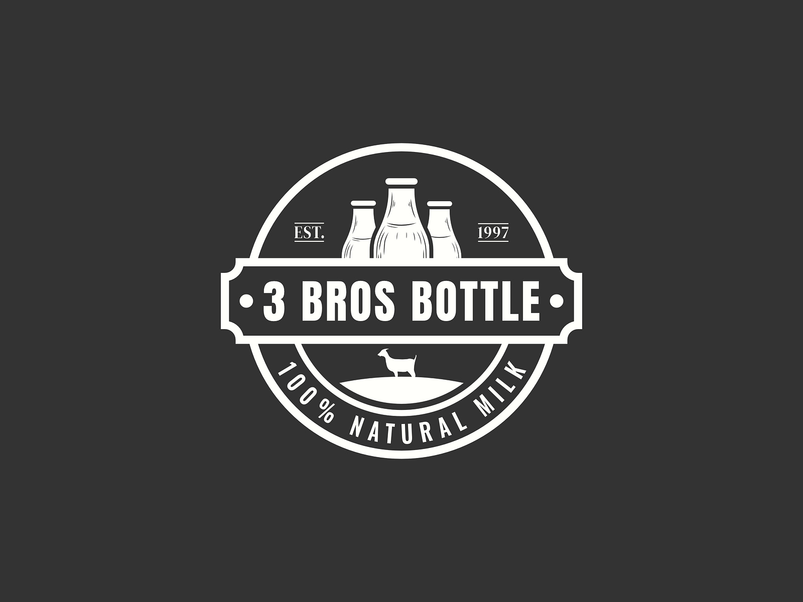Vintage Milk Logo by FerouFYN on Dribbble