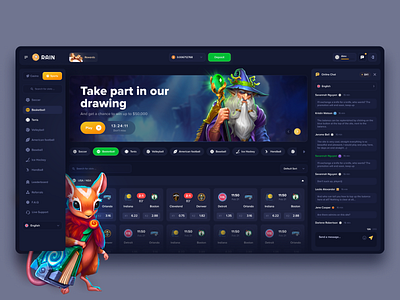 Sports Betting - Web Interface by Romanov for Bang Bang Studio on Dribbble