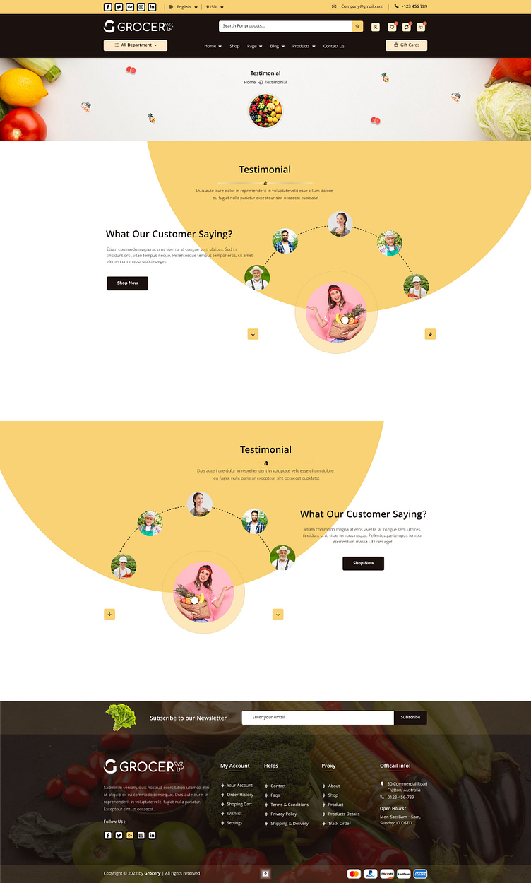 Testimonials_web_Page design by Grow IT Solution on Dribbble