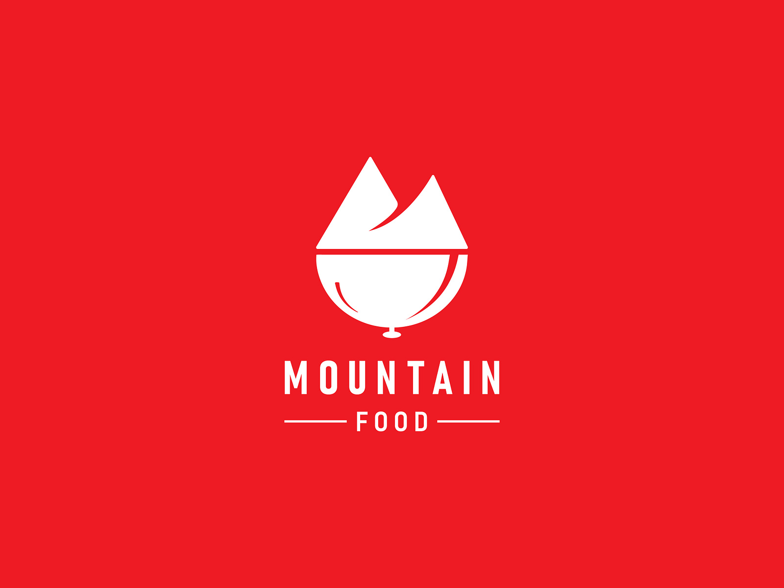 Mountain Food Logo | Food Mountain | Food Logo | Restaurant Logo by ...