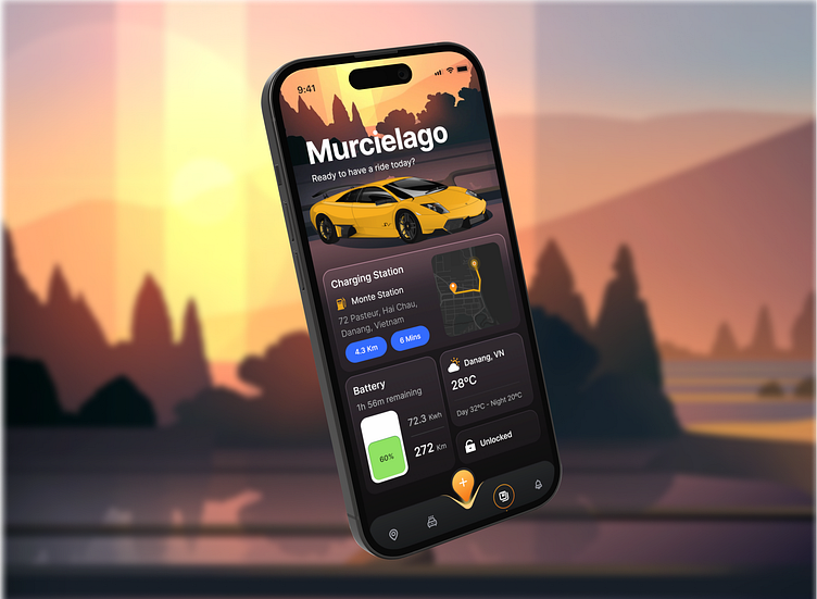 Electric Car Mobile App Design by Chip Viet on Dribbble