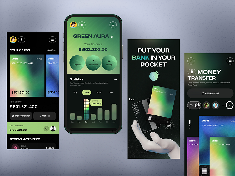 Banking App by Kimghazl Design for Pela Design on Dribbble